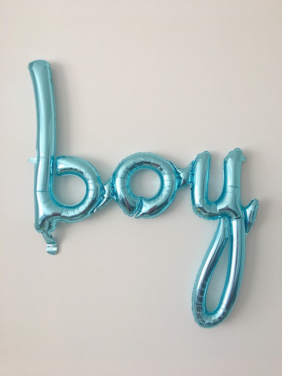 Boy Script Balloon Its a Boy Baby Shower Balloons Blue Baby Shower ...