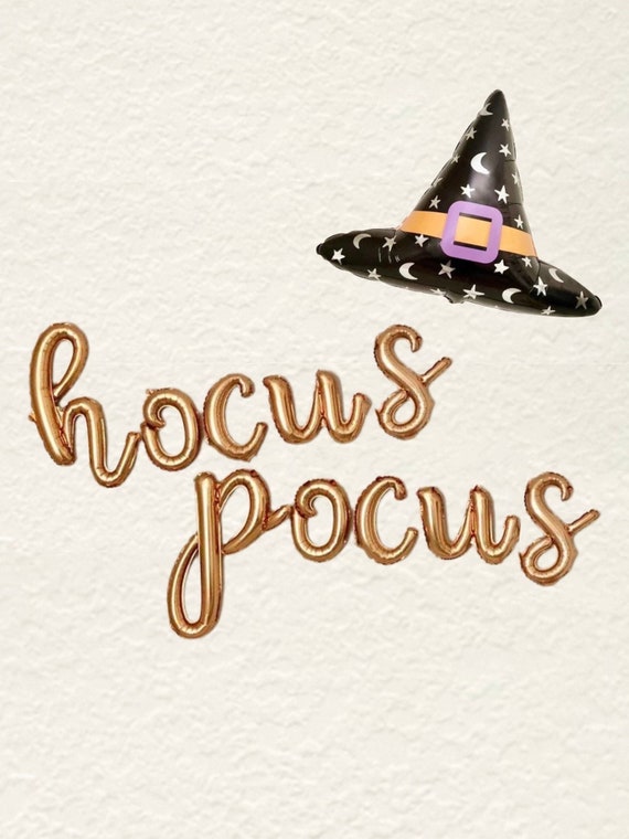 Hocus Pocus Party Hocus Pocus Letter Balloons Witch Hat Hocus Pocus 2 ...