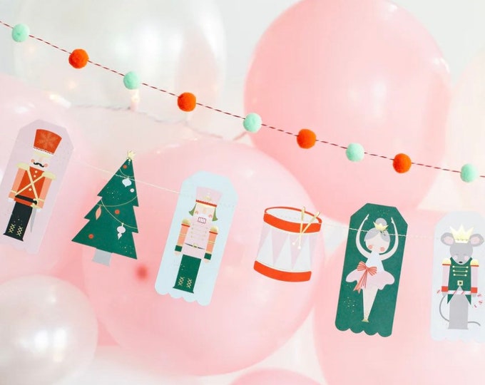 Pastel Nutcracker Banner | Kids Pastel Christmas Party Sugar Plum Fairy ...