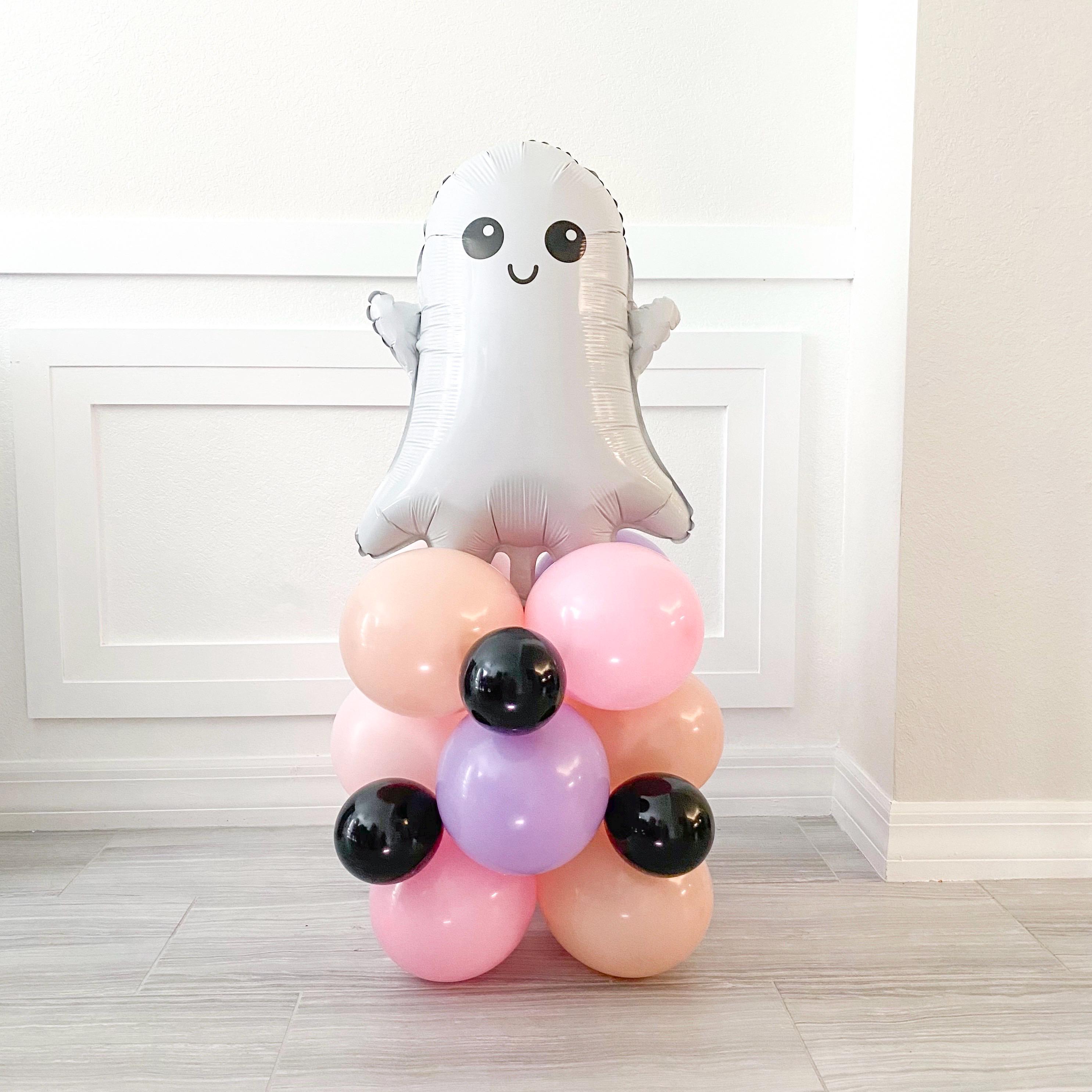 Pastel Ghost Balloon Tower: Spooky Halloween Party Decor - Etsy