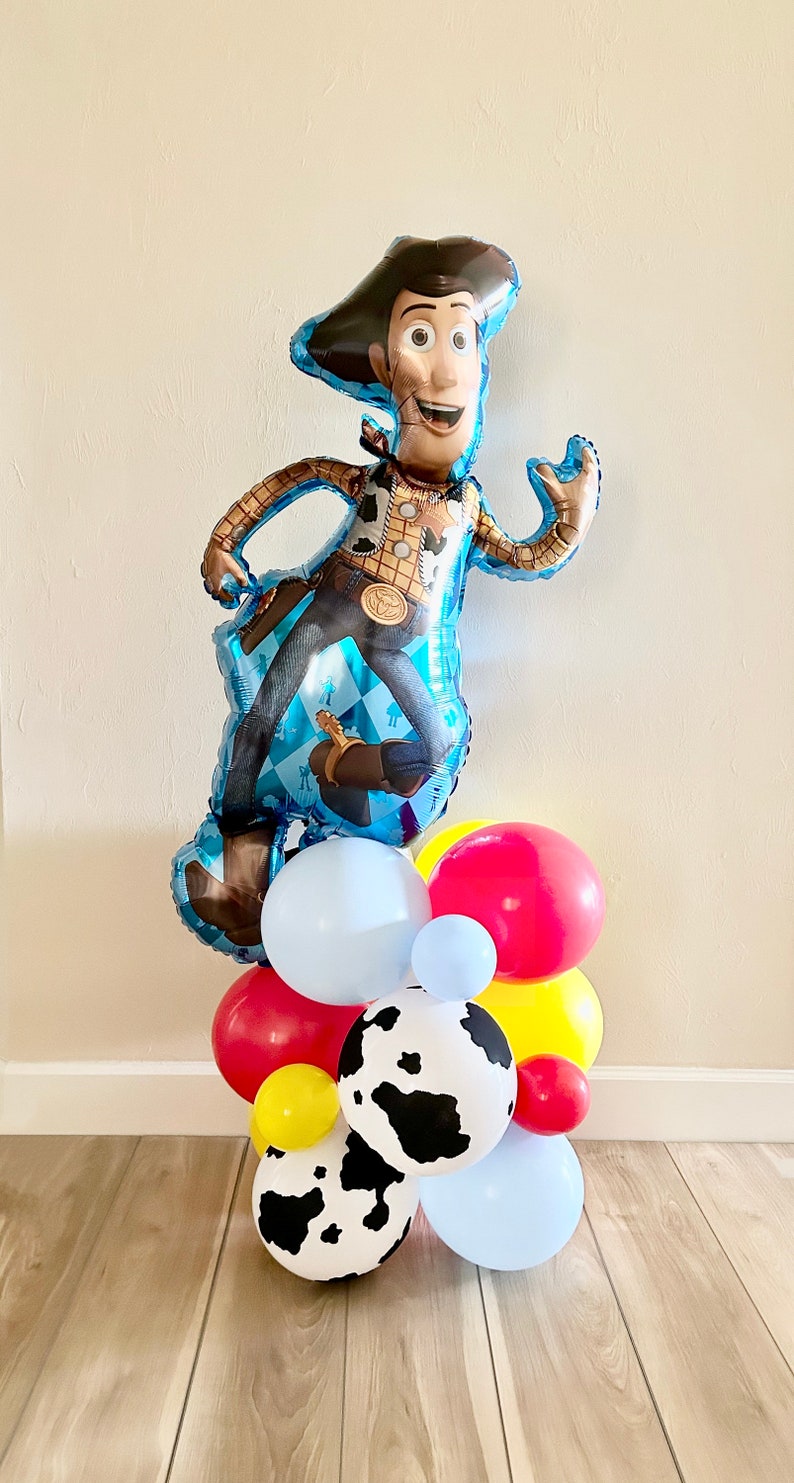Toy Story Balloon Tower Kit Toy Story Cowboy Party Woody - Etsy