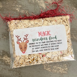 Magic Reindeer Food Reindeer Food Bag Reindeer Food Tag Christmas Party ...