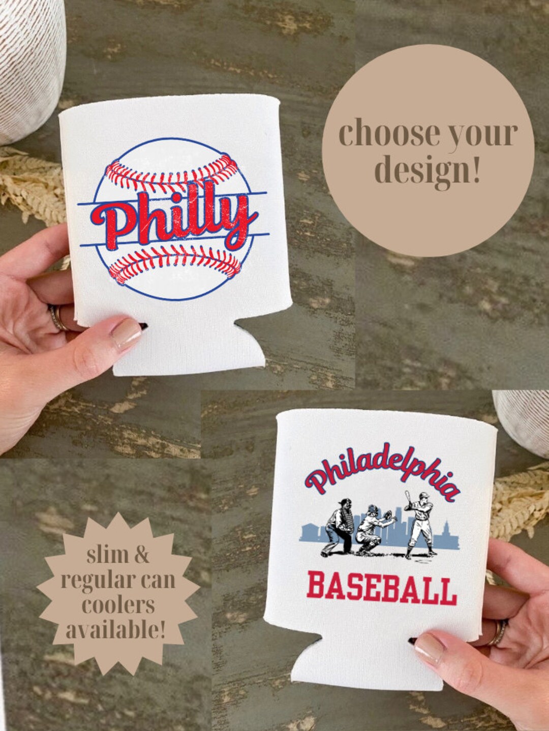 Philly Baseball Can Coolers Philly Sports Can Cooler Philly Baseball ...