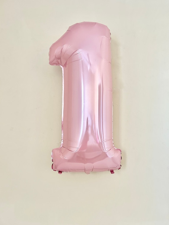 Jumbo Number One Pink Balloon First Birthday Balloons Pink Party Decor ...