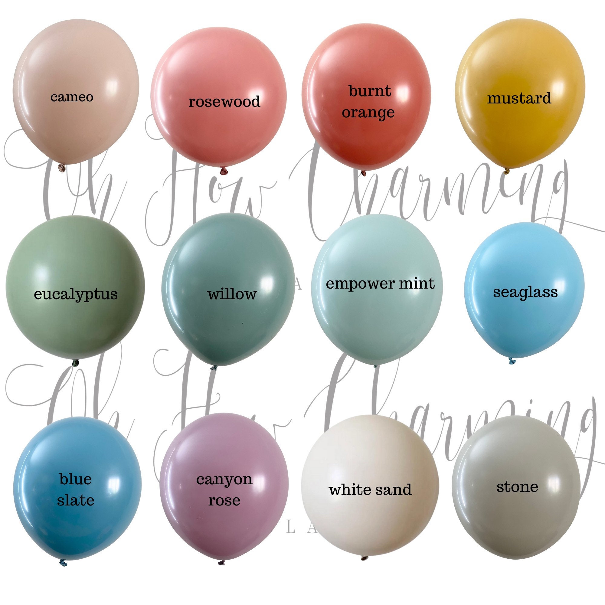 Jumbo 24 Boho Balloons Choose Your Colors Jumbo - Etsy