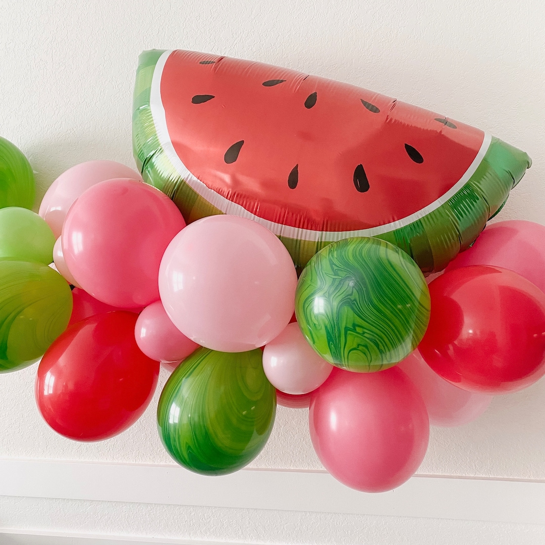 Watermelon Balloon Garland One in a Melon Balloons One in a Melon Party ...