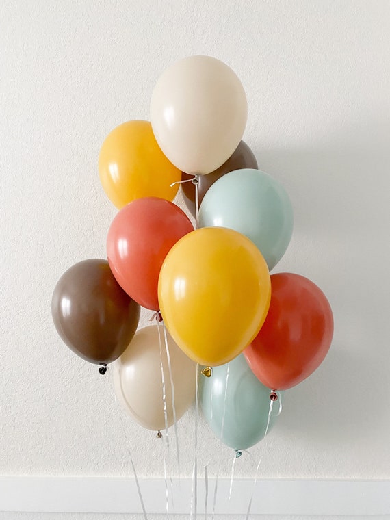 Fall Balloons Burnt Orange Mint Cocoa Mustard Balloons Little Pumpkin ...