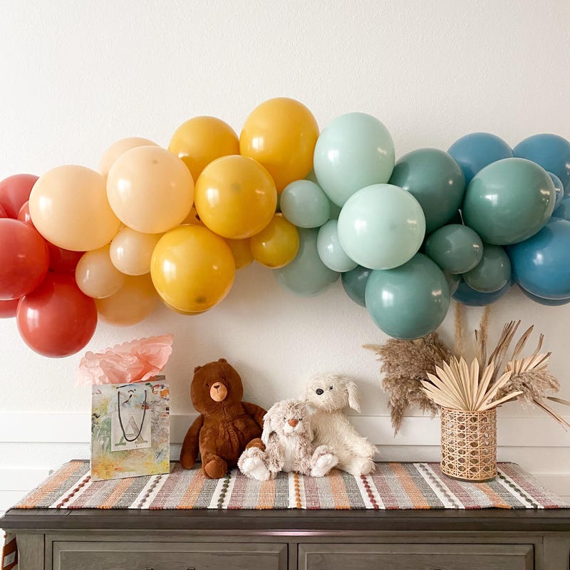 Rainbow Balloon Garlands - Etsy