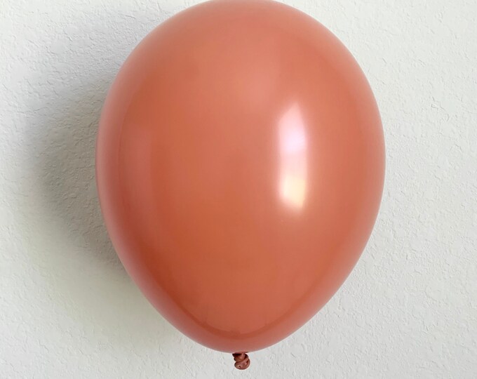 Burnt Orange 11 Inch Latex Balloon Rust Orange Balloons Rust - Etsy