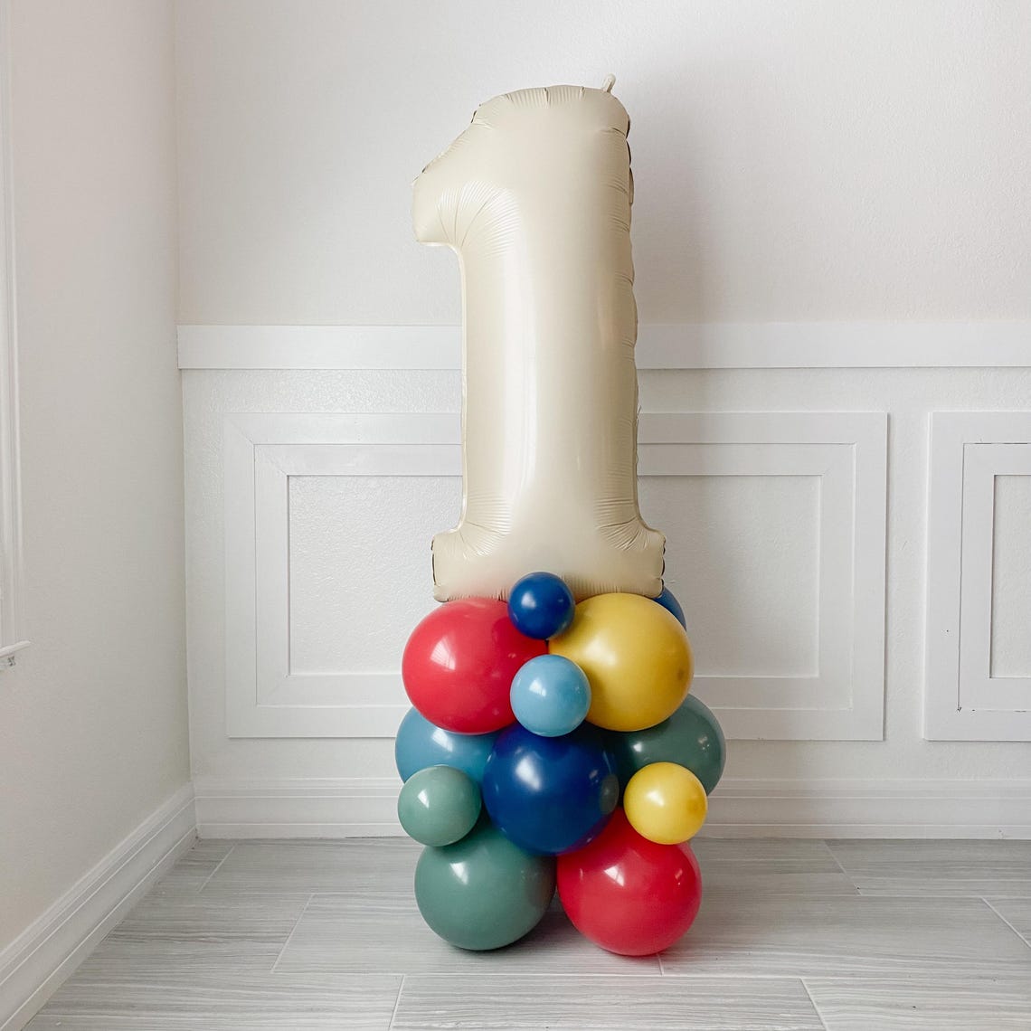 Rustic Balloon Tower Kit: Earth Tone Birthday Party Decor - Etsy