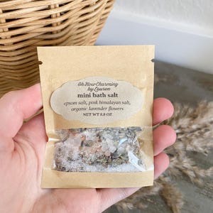 Organic Mini Bath Salt Set - Natural Relaxation & Aromatherapy Gift - Etsy
