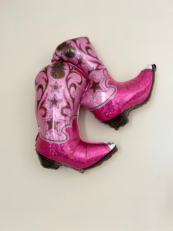 Cowgirl Boots Balloon Nash Bash Last Rodeo First Rodeo Cowgirl Party ...