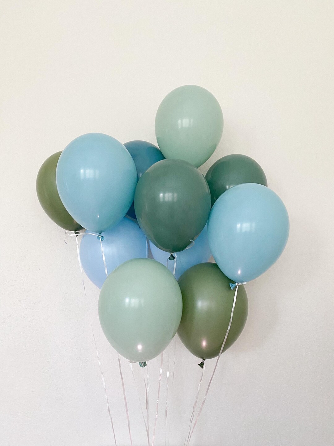 Shades of Blues and Greens Boho Latex Balloons Bridal Shower Baby ...