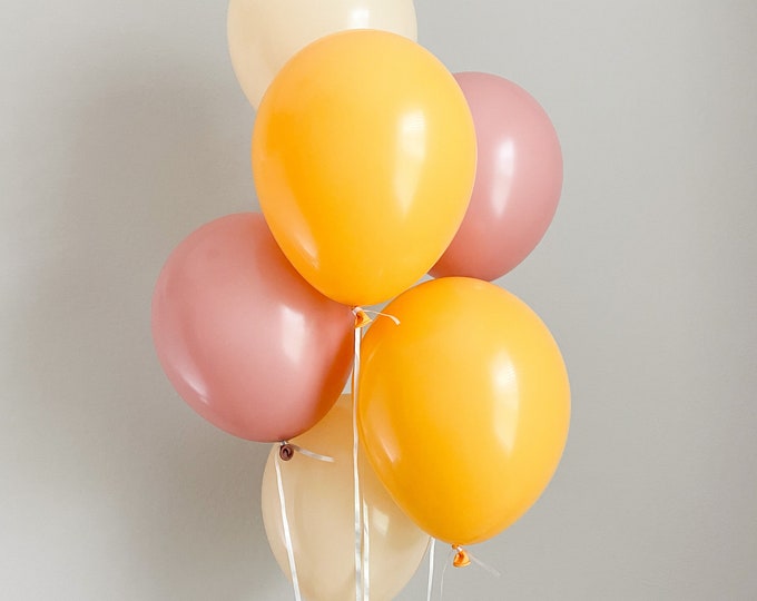 Boho Balloons Mocha Brown White Sand Cocoa Balloons Boho Party - Etsy