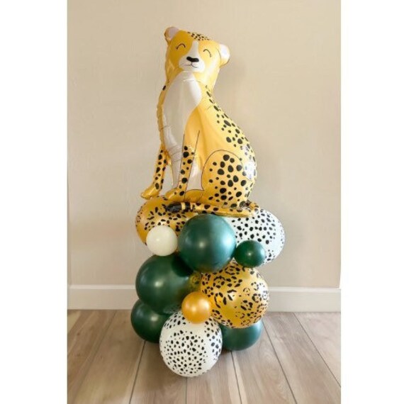Safari Balloon Tower Two Wild Birthday Girl Decorations Wild One ...