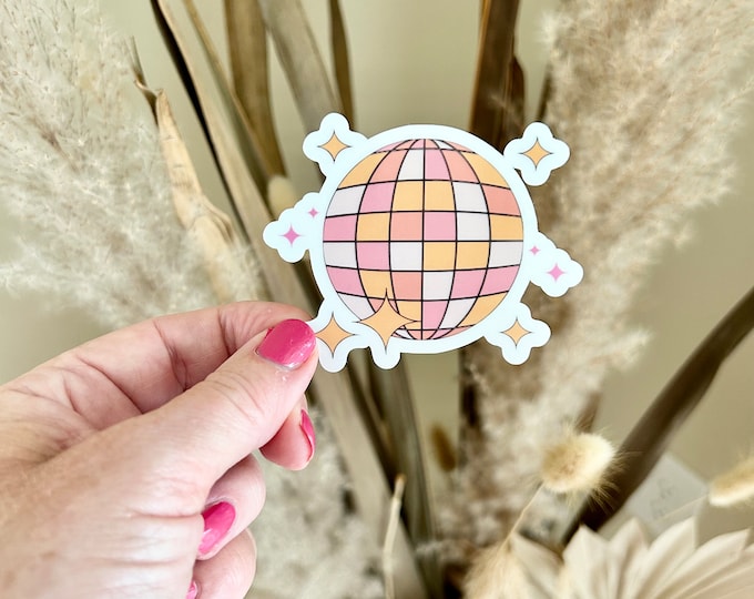 Disco Ball Sticker Vinyl Sticker Groovy Sticker Disco Sticker Retro ...