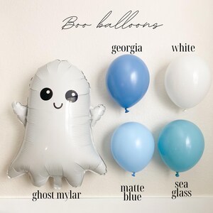 Blue Ghost Halloween Balloon Bundle Spooky One Two Spooky Little Boo ...