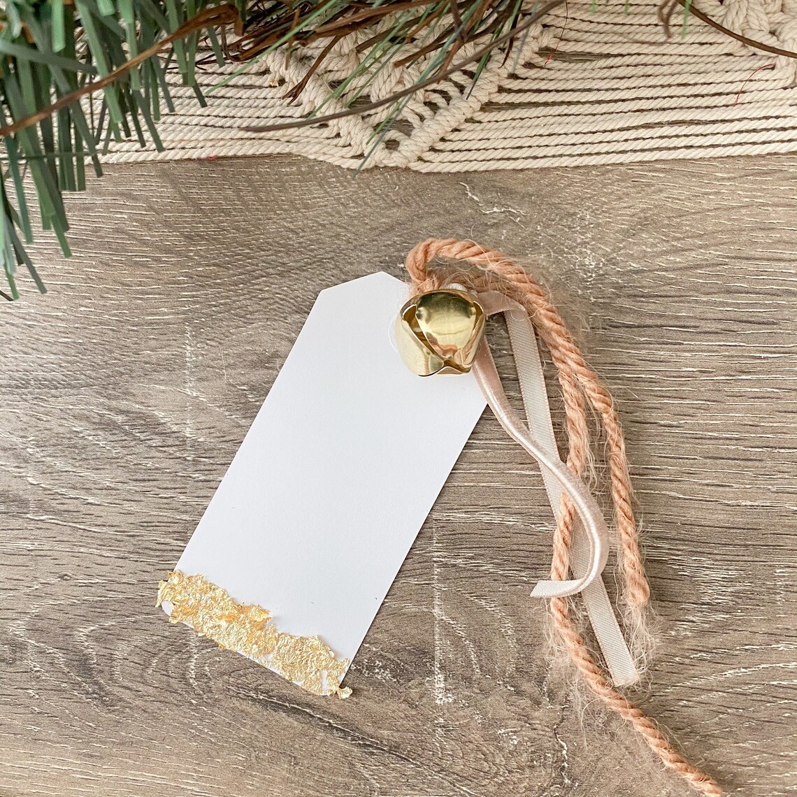 Christmas Gift Tags Gift Topper White Tag Jingle Bell Tags - Etsy