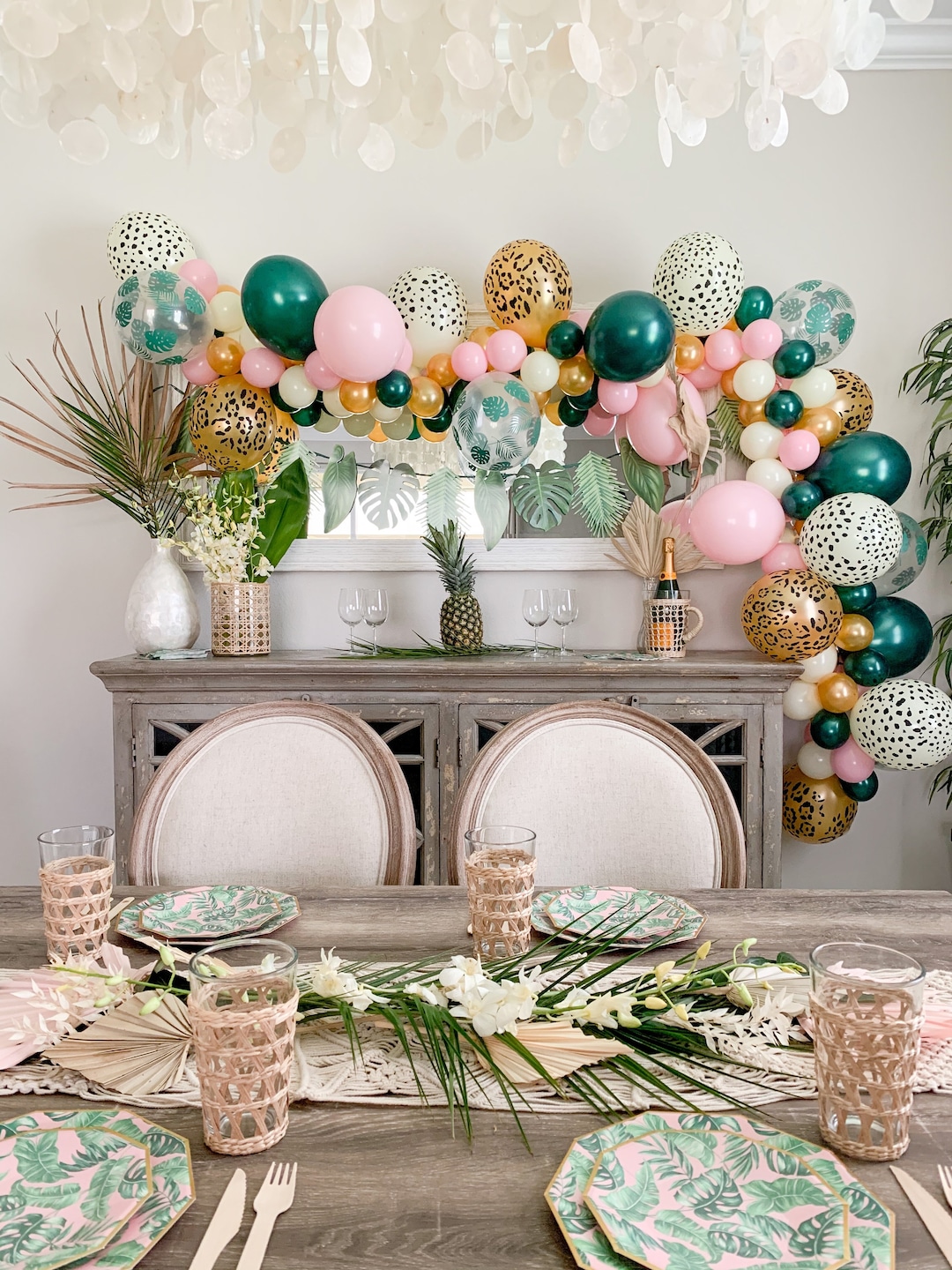 Two Wild Balloon Garland Kit Two Wild Birthday Girl Decorations Wild ...