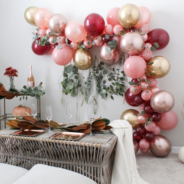 Rose Gold Balloon Garland - Etsy