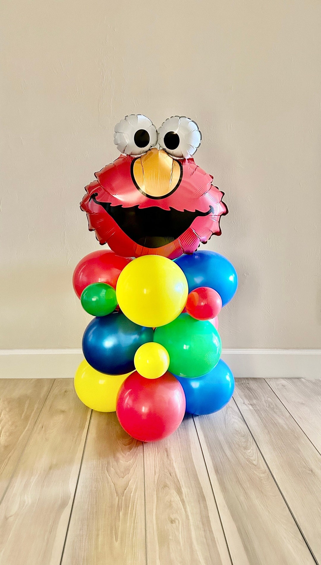 Elmo Licensed by Anagram Balloon Tower Sesame Street Party Elmo Party ...