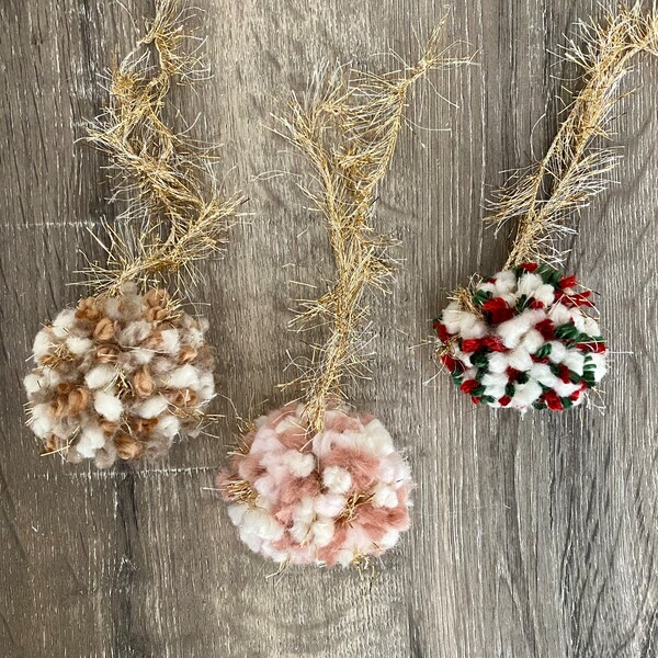 Christmas Pom Poms - Etsy