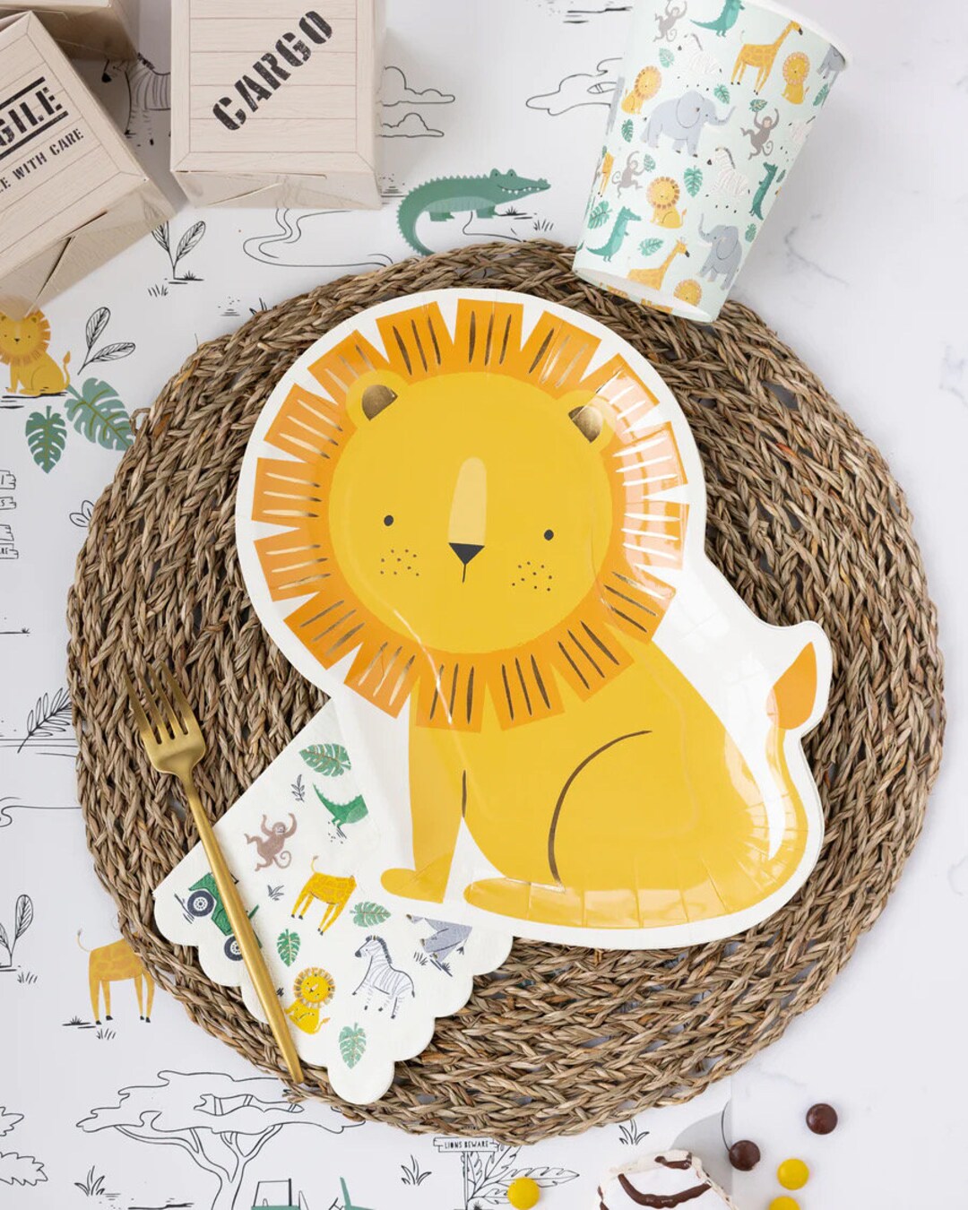 Lion Plates 8 Ct Safari Party Safari Baby Shower Jungle Party Party ...