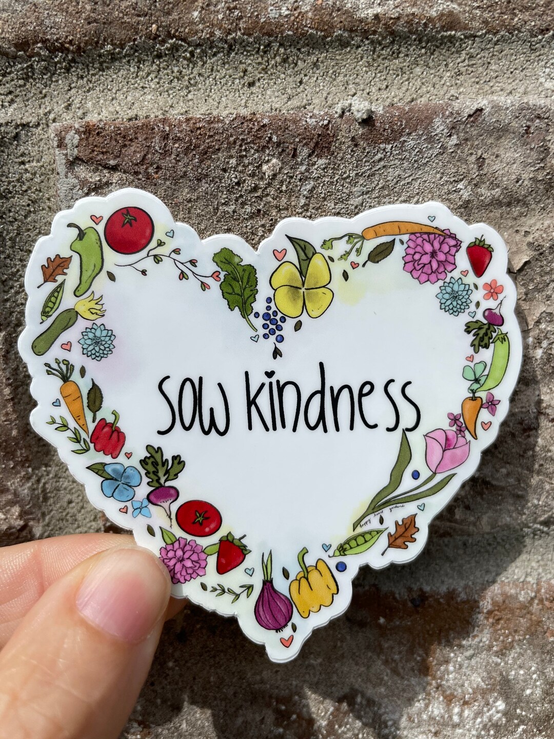 Sow Kindness Sticker - Etsy