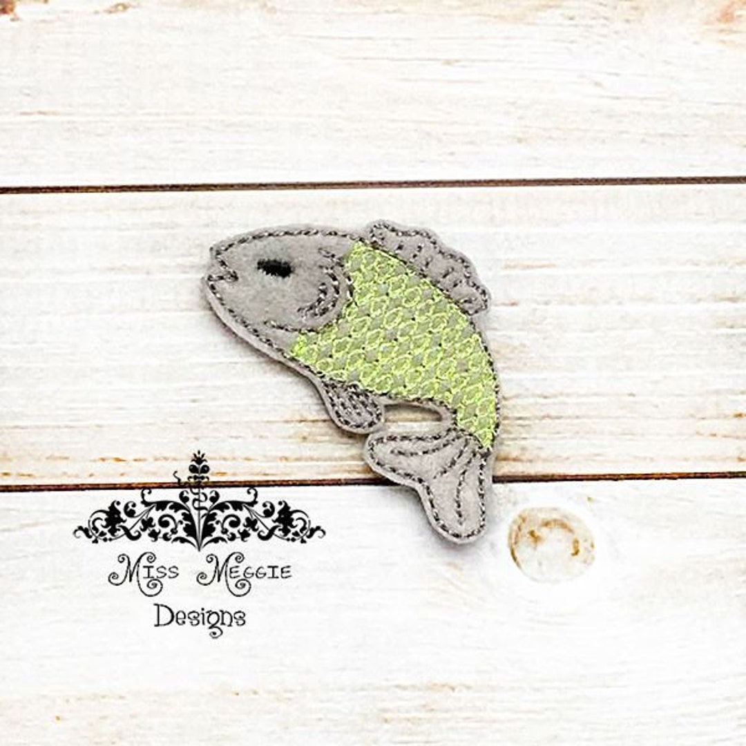 Fish Scales Feltie Design ITH Embroidery Design File - Etsy