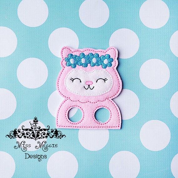 Llama Flower Crown Finger Walker Puppet ITH Embroidery Design | Etsy