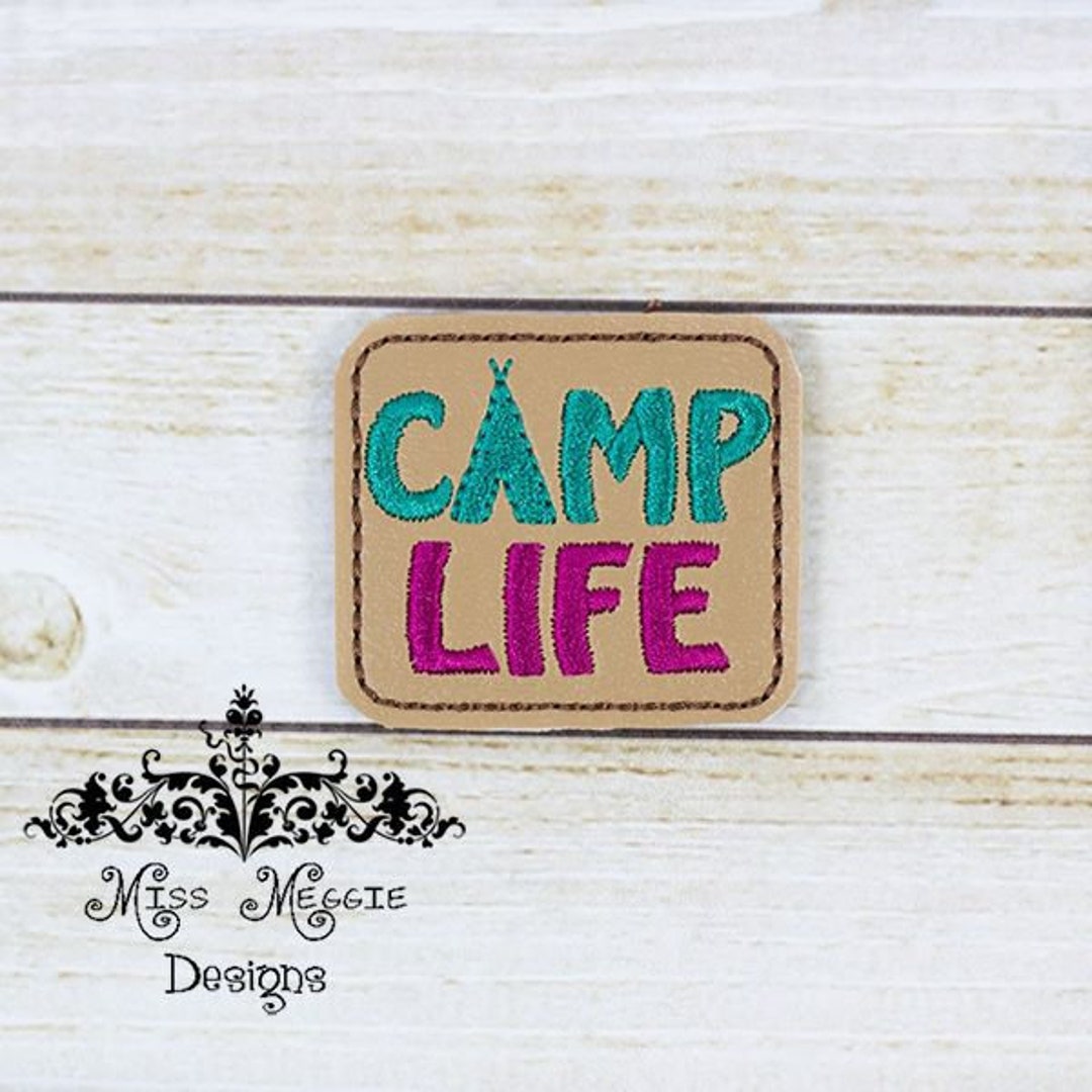 Camp Life Camping Feltie Design ITH Embroidery Design - Etsy