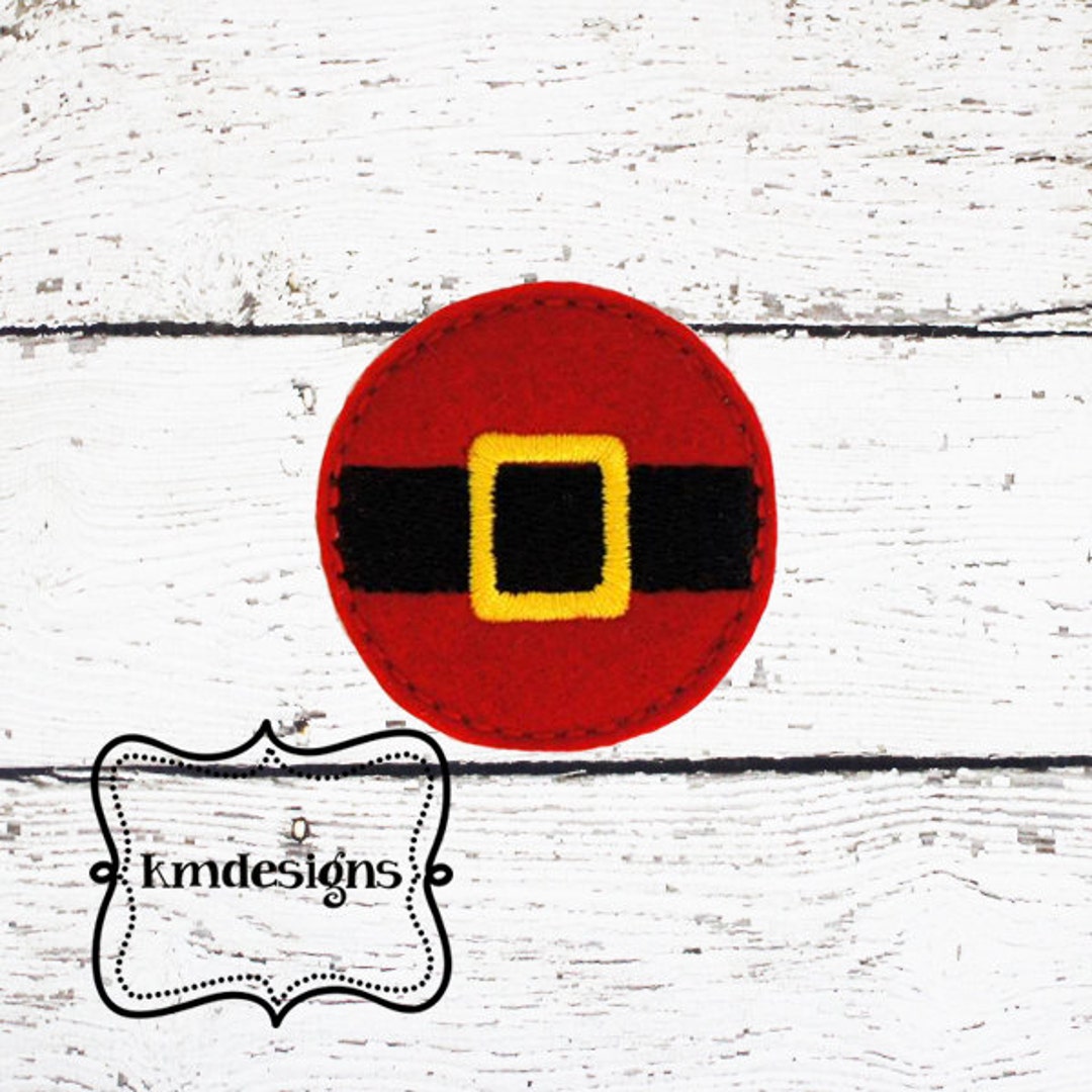 Feltie Santa Belt ITH Embroidery Design File Christmas Ho HO HO - Etsy