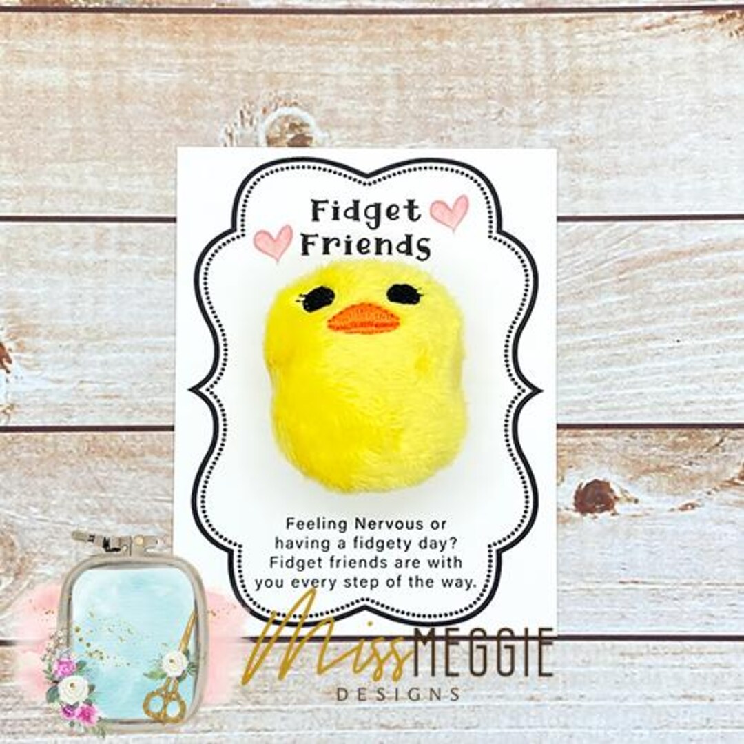 Fidget Friend, Worry Pet, Pocket, Duck ITH Embroidery Digital Design ...