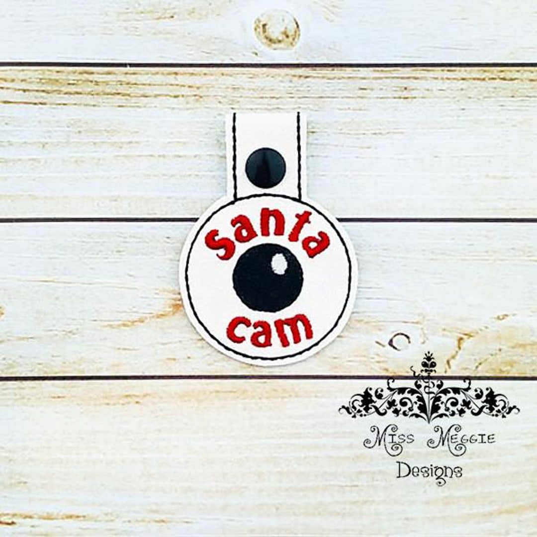 Santa Cam Camera Snaptab ITH Embroidery Design File - Etsy