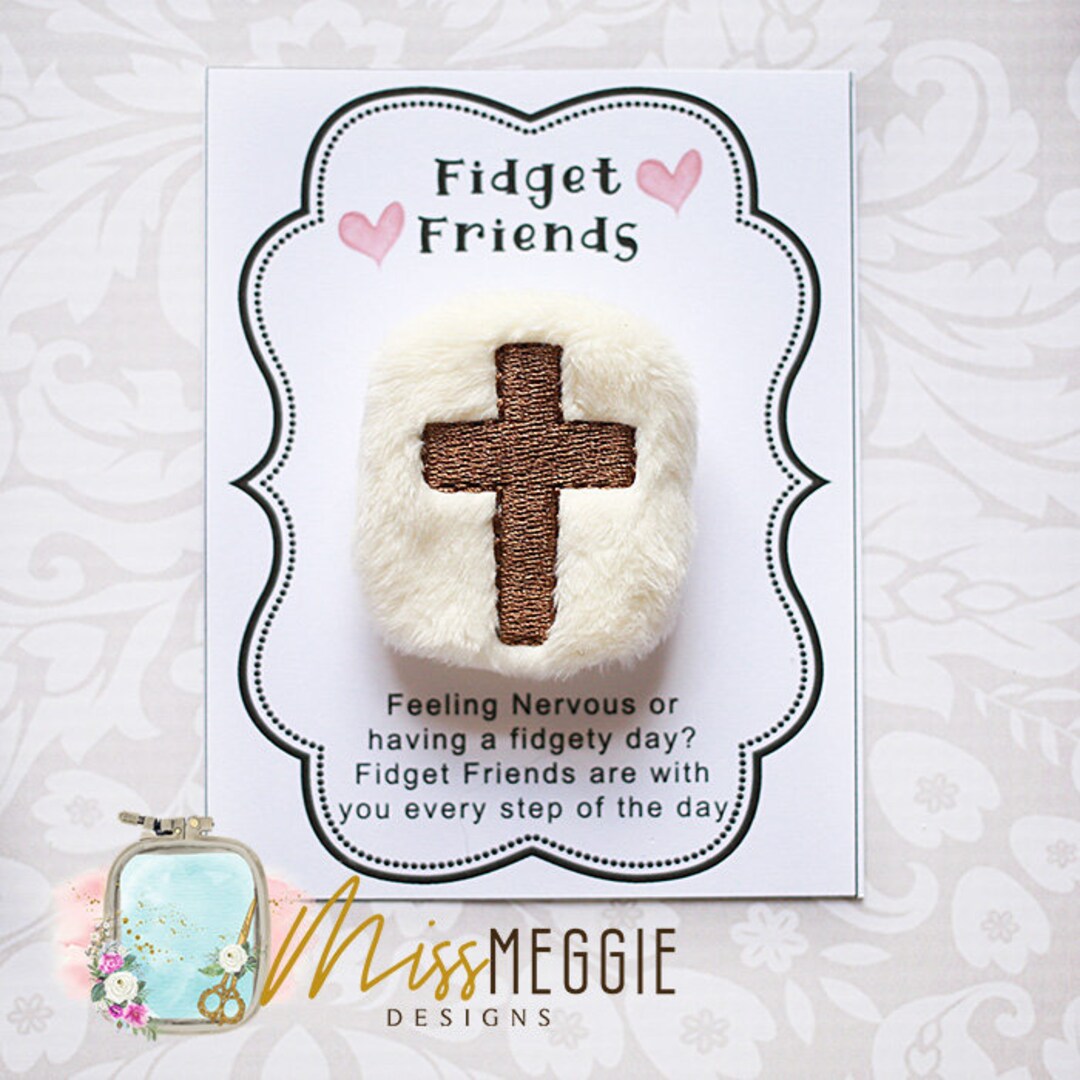Fidget Friend, Worry Pet, Pocket, Cross, Jesus, Christian ITH ...