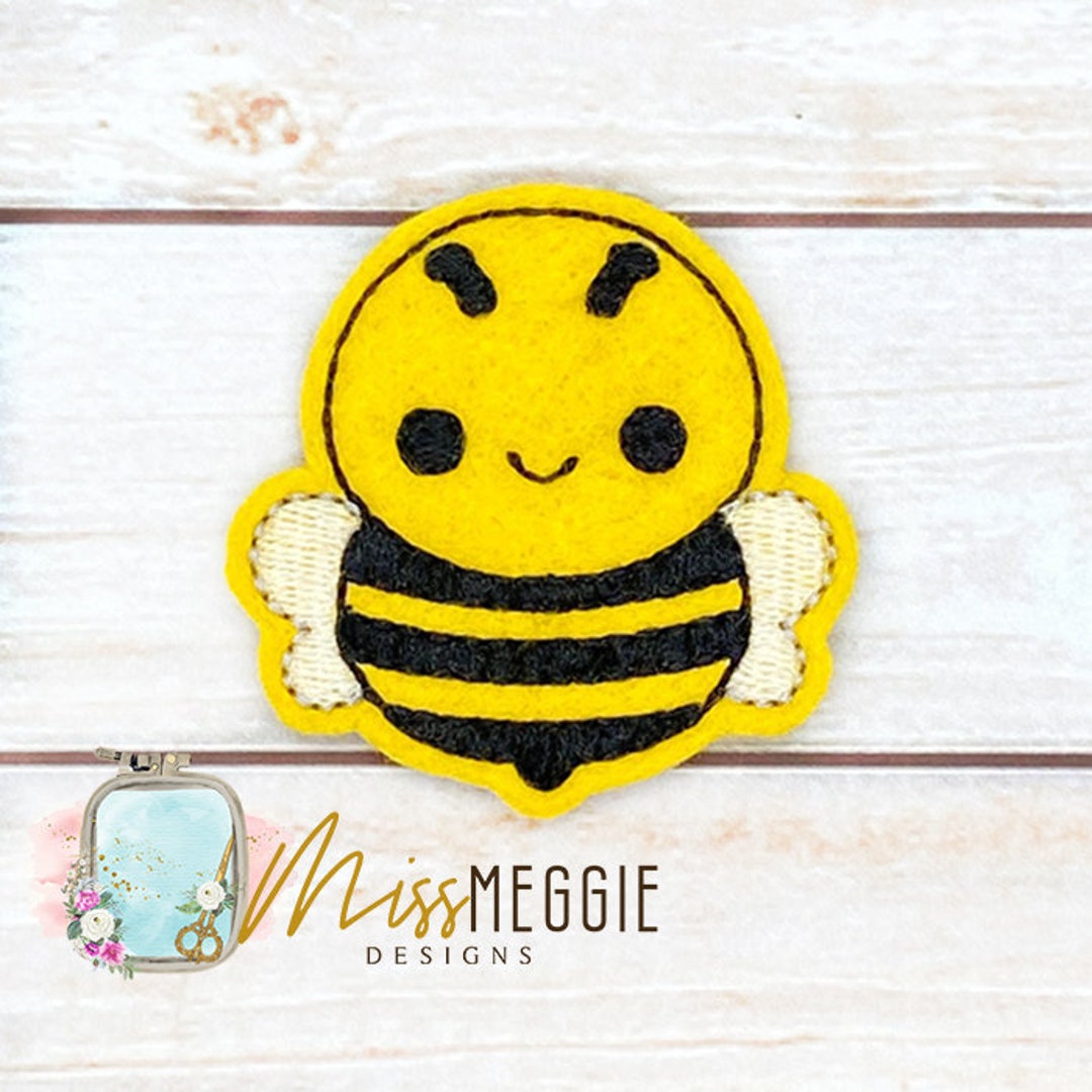 Wobble Bee Feltie ITH Embroidery Digital Design File - Etsy