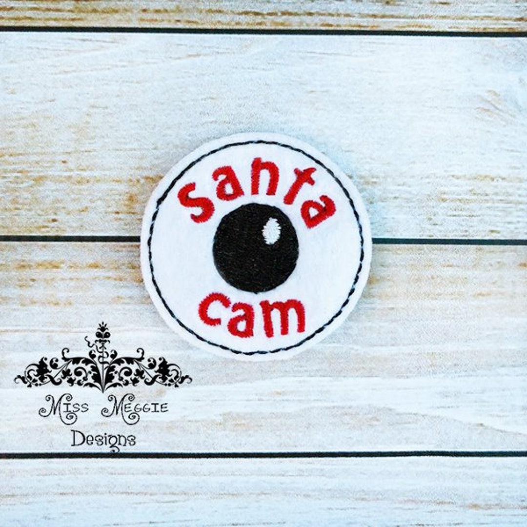 Snata Cam Camera Feltie ITH Embroidery Design File - Etsy