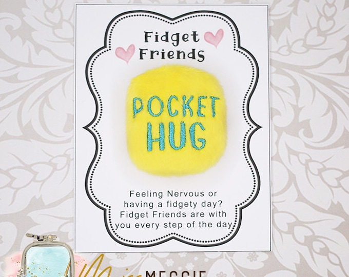 Fidget Friend, Worry Pet, Pocket, Pocket Hug ITH Embroidery Digital ...