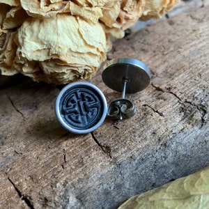 Men’s Earrings for Viking Lovers Metal Stud Earrings for Male Celtic ...