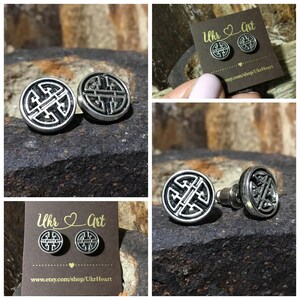 Men Viking Earrings One Stud Men Celtic Earring Studs Male Post Earring ...