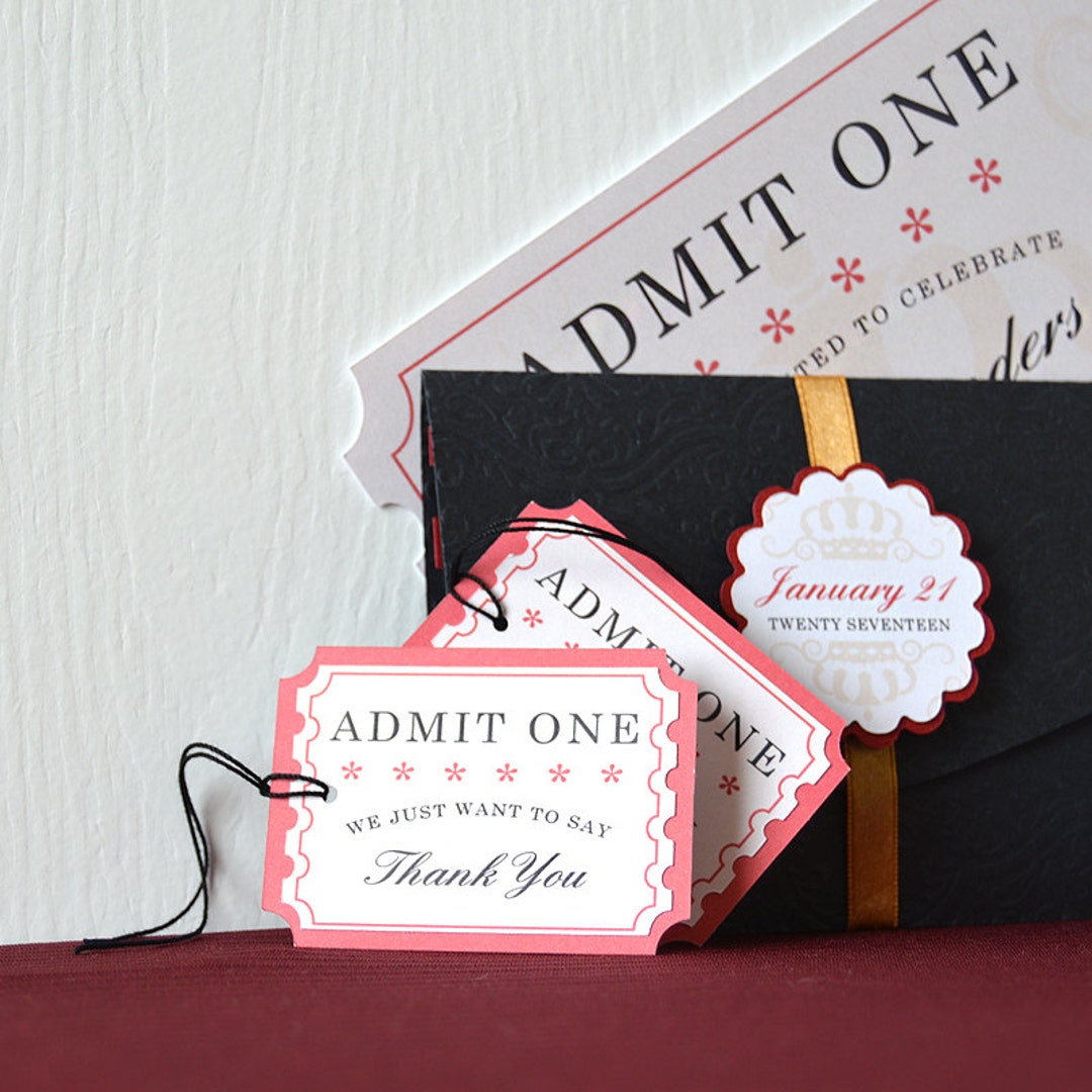 Movie Night Gift Tags: Cinema Ticket Style, Customizable - Etsy Australia