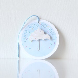 Cupcake Sprinkle Tags: Thank You Tags With a Frosting Umbrella ...