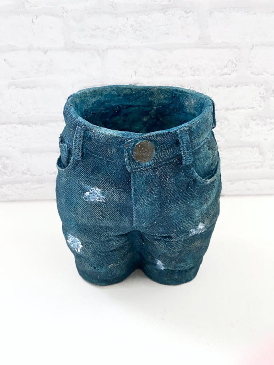 Concrete Jean Planter, Jean Flowerpot, Concrete Jean Flower Planter Pot ...