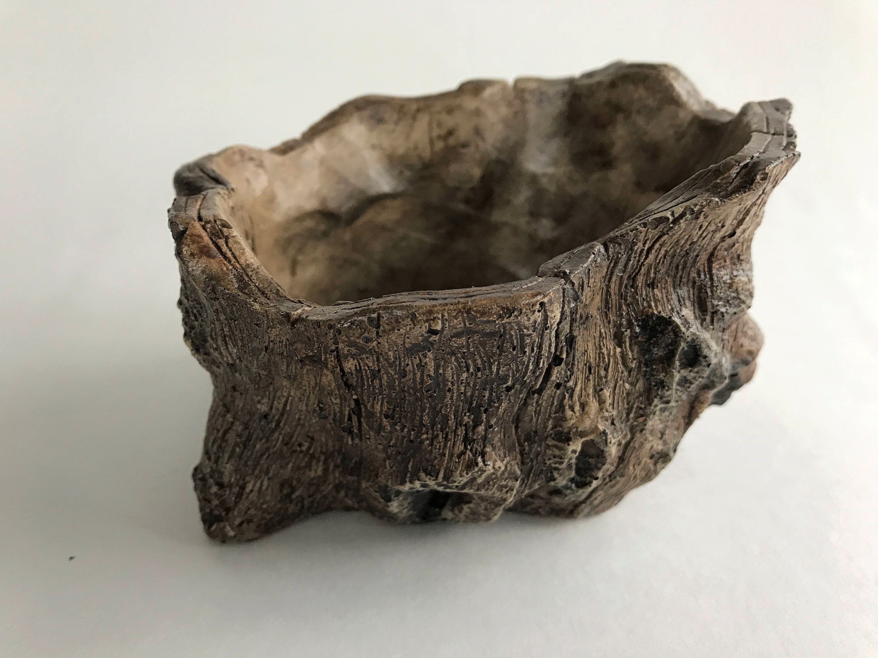 Concrete Tree Bowl Planter Faux Tree Stump Succulent Planter | Etsy