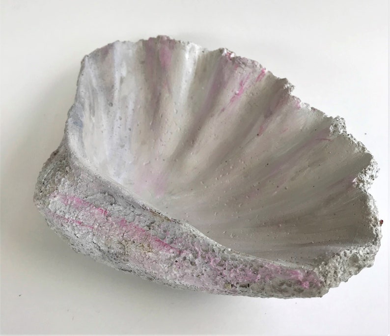 Concrete Clam Shell Vessel Clam Shell Bowl Clam Shell Tray | Etsy