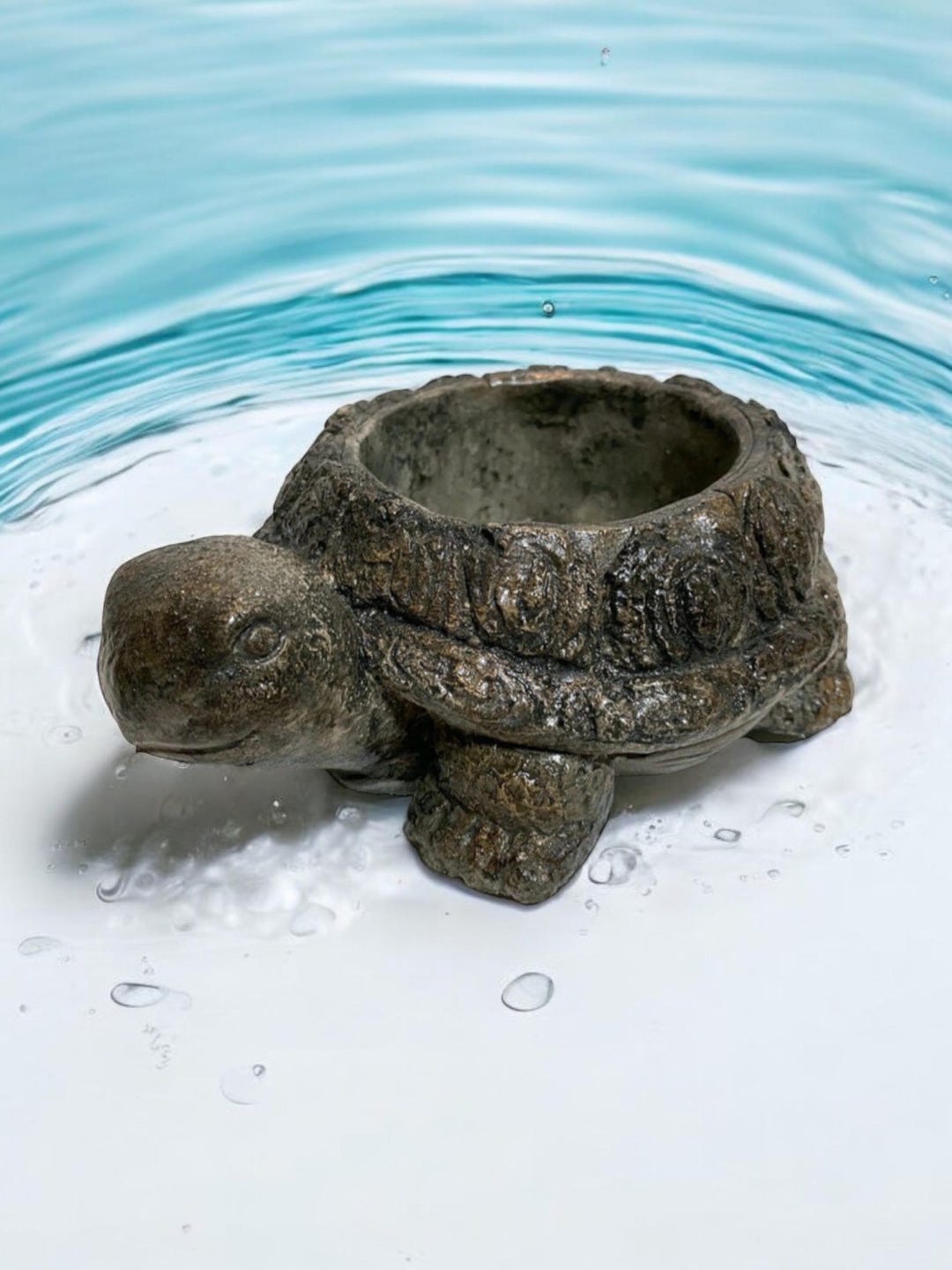 Concrete Turtle Planter, Concrete Turtle Succulent Planter Pot ...