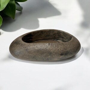 Large Oval Rock Planter, Succulent Rock Planters, Concrete Rock Planter ...
