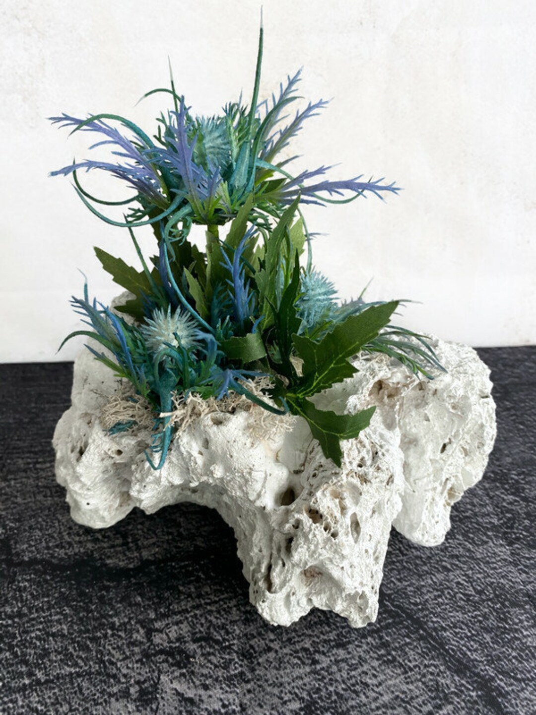 Blue Concrete Coral Rock Arrangement, Coral Rock Arrangement. Blue ...
