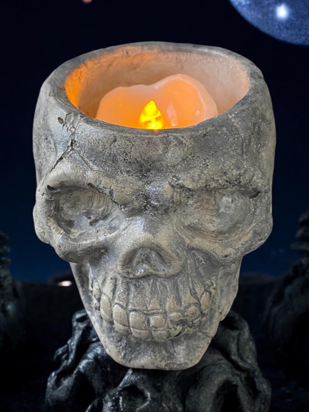 Small Skull Succulent Planter Pot, Skull Pot, Skull Planter Pot - Etsy