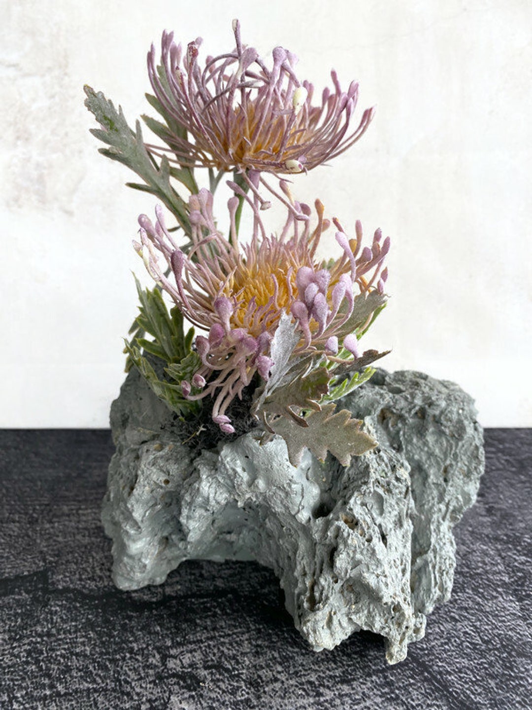 Gray Coral Rock Arrangement, Gray Concrete Coral Arrangement, Coral ...